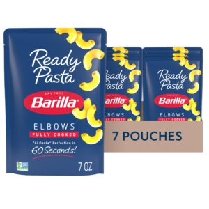 barilla ready pasta, elbows, 7 oz. pouch (pack of 7)