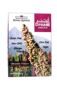 andean dream fusilli quinoa pasta gluten free (3x8 oz)3