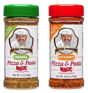 chef paul prudhommes hot & sweet pizza & pasta magic, herbal pizza & pasta magic