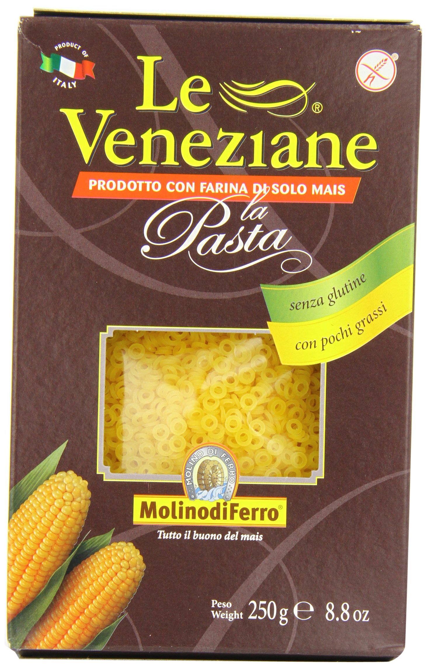 Le Veneziane - Italian Anellini Pastina [Gluten-Free], (4)- 8.8 oz. Pkgs