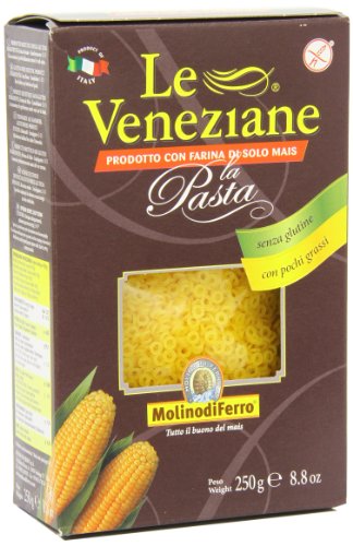 Le Veneziane - Italian Anellini Pastina [Gluten-Free], (4)- 8.8 oz. Pkgs