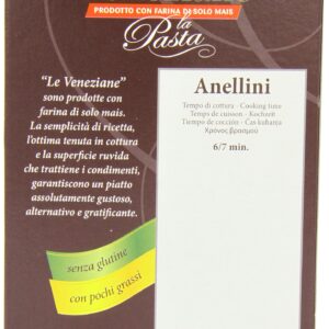 Le Veneziane - Italian Anellini Pastina [Gluten-Free], (4)- 8.8 oz. Pkgs