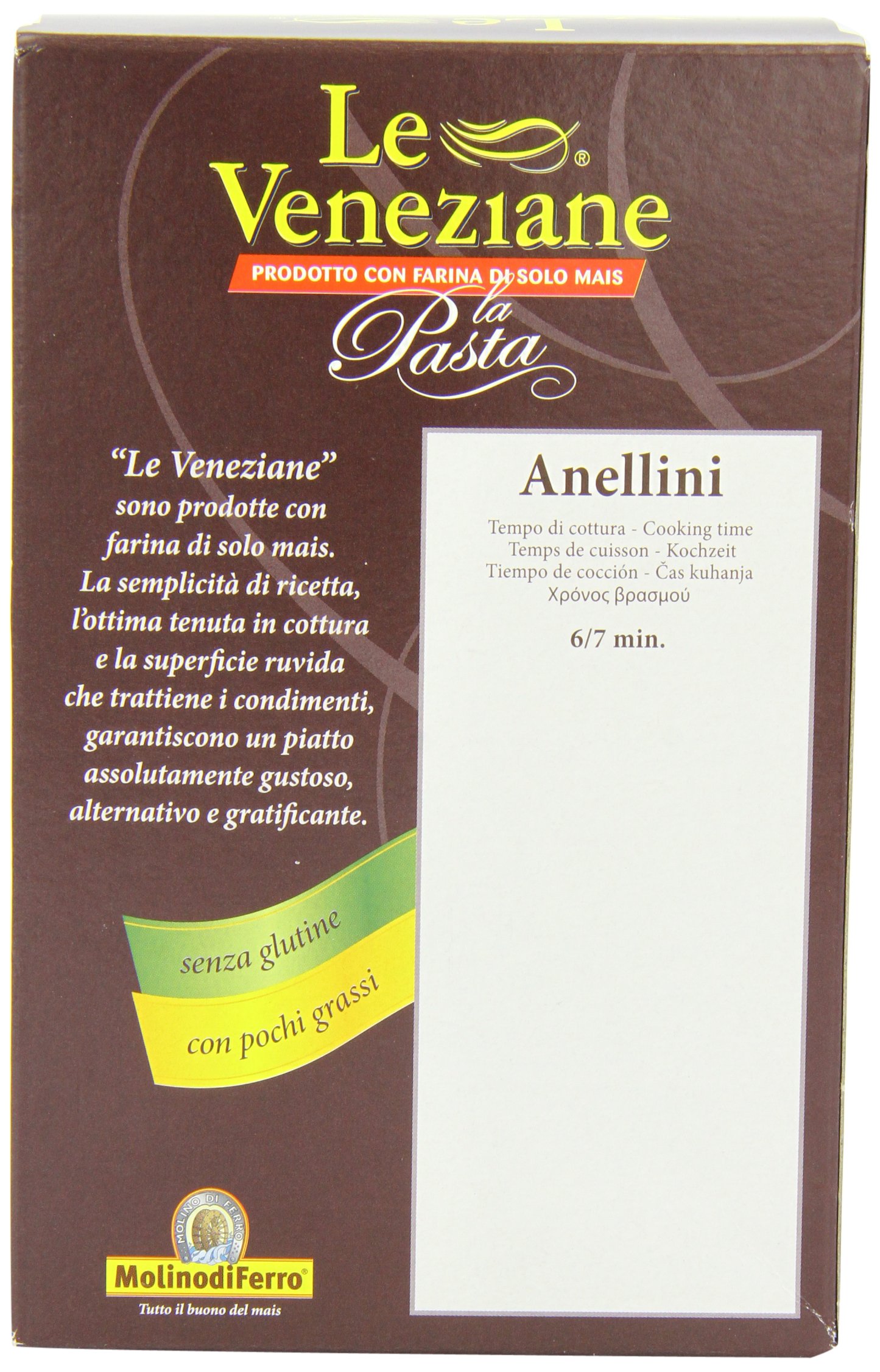 Le Veneziane - Italian Anellini Pastina [Gluten-Free], (4)- 8.8 oz. Pkgs