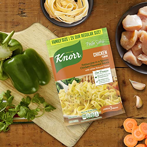 Knorr Pasta Sides For a Delicious Easy Pasta Meal Chicken Fettuccine No Artificial Flavors Or Preservatives 8.6 oz, 7 Count