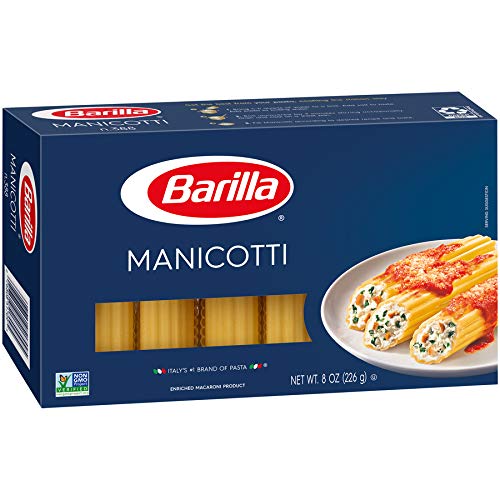 Barilla Pasta, Manicotti, 8 Ounce (Pack of 4)