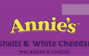 Annie’s White Cheddar Shells Macaroni & Cheese Dinner with Organic Pasta, 4 Ct, 6 OZ Boxes