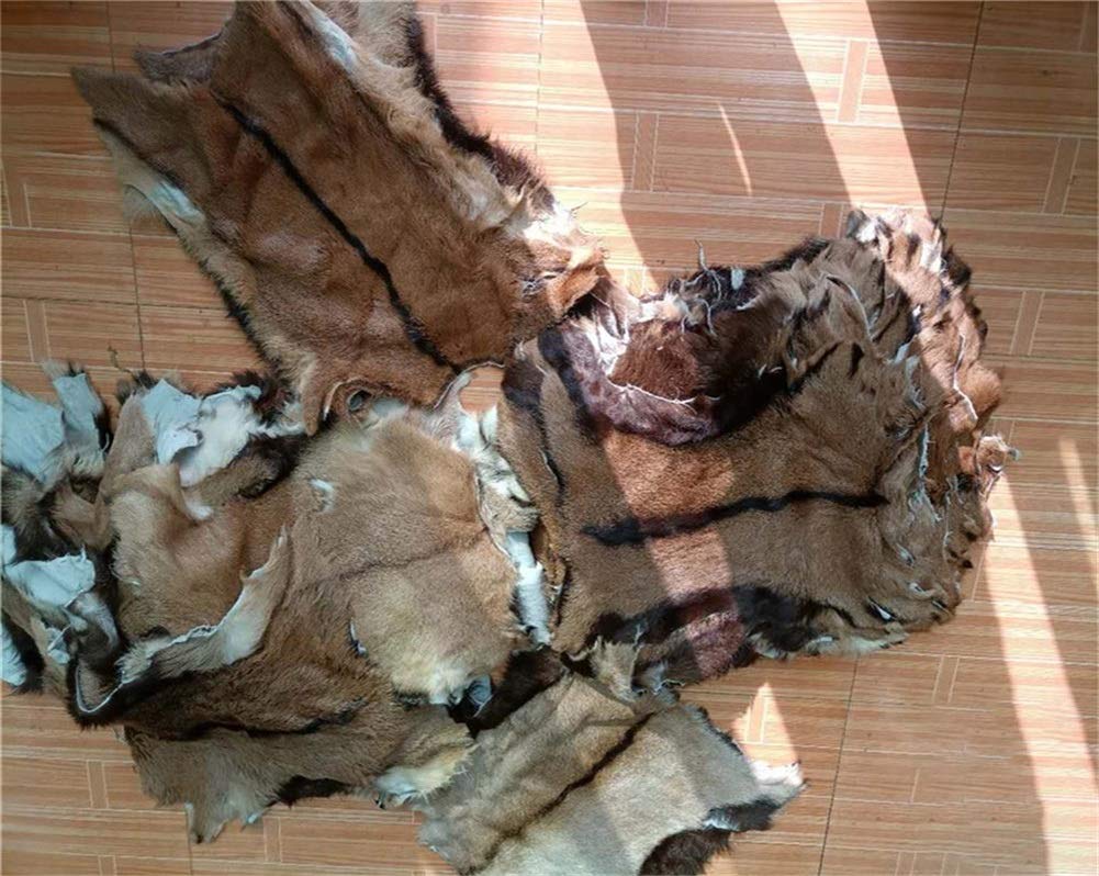 Real Antelope Goat Hide Fur Skin Pelt Fur Sheepskin Leather Fur Skin Clothing Accessories 1pcs (Approx 16"X20")