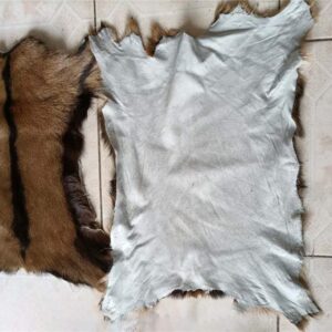 Real Antelope Goat Hide Fur Skin Pelt Fur Sheepskin Leather Fur Skin Clothing Accessories 1pcs (Approx 16"X20")