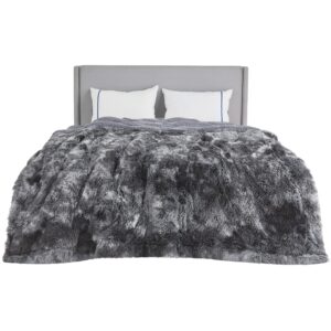 bedsure ultra soft fluffy king size blanket for bed – fuzzy, fluffy, shaggy faux fur king blanket, warm and thick sherpa, tie-dye decorative gift, oversized blankets king size, 108x90 inches, 640 gsm