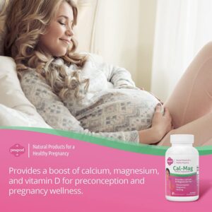 Fairhaven Health Peapod Cal-Mag | Pregnancy & Lactation Supplement | Contains Calcium, Magnesium, & Vitamin D3 for Pregnancy, Baby and Female Health | Gluten & Dairy Free CalMag | 1 Month Supply