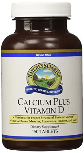 Nature's Sunshine Calcium Plus Vitamin D, 150 Tablets, Kosher | Powerful Vitamin Supplement for Adults Containing Vitamin D3, Calcium, and Magnesium