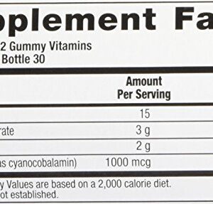 Vitafusion B12 Gummy Vitamins, Delicious Raspberry Flavor, 60ct (30 Day Supply)