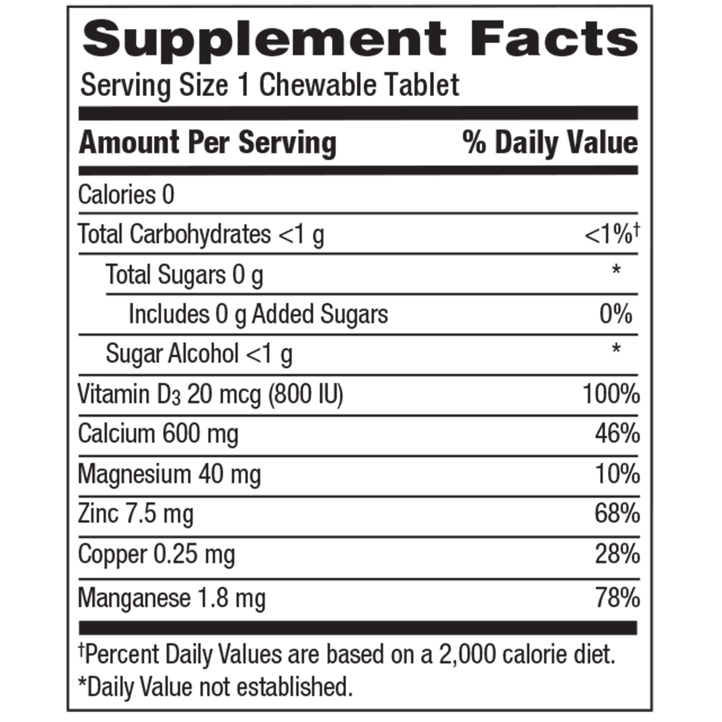 Caltrate Chewables 600 Plus D3 Plus Minerals Calcium Vitamin D Supplement, Cherry, Orange and Fruit Punch - 90 Count