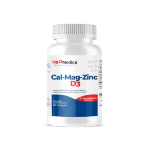 cal-mag-zinc d3 dietary supplement (calcium magnesium zinc & vitamin d3) | immune, bones & teeth support | non-gmo | vegan | gluten free | dairy free | kosher | 60 softgels | (60 count (pack of 1))