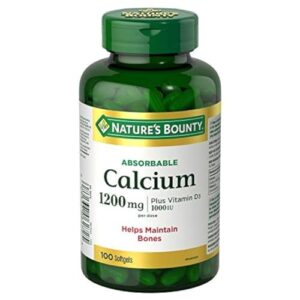 nature's bounty absorbable calcium 1200mg 100 softgels