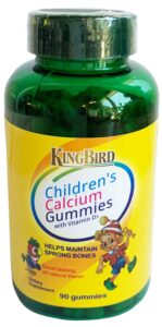 children's calcium chewable gummies with vitamin d - supplement for adults kids - immune system booster, immunity defense, high absorption - non gmo, gluten free 90 gummies