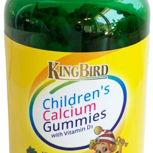 Children's Calcium Chewable Gummies with Vitamin D - Supplement for Adults Kids - Immune System Booster, Immunity Defense, High Absorption - Non GMO, Gluten Free 90 Gummies