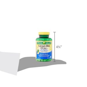 LUAL 45 Diabetes Decoded Bundle with Spring Valley Calcium 600 mg with Vitamin D3 | Small Calcium Pills | Calcium Softgels | 150 Mini Softgels | Calcium Carbonate 600 mg | Calcium Supplement 600 mg