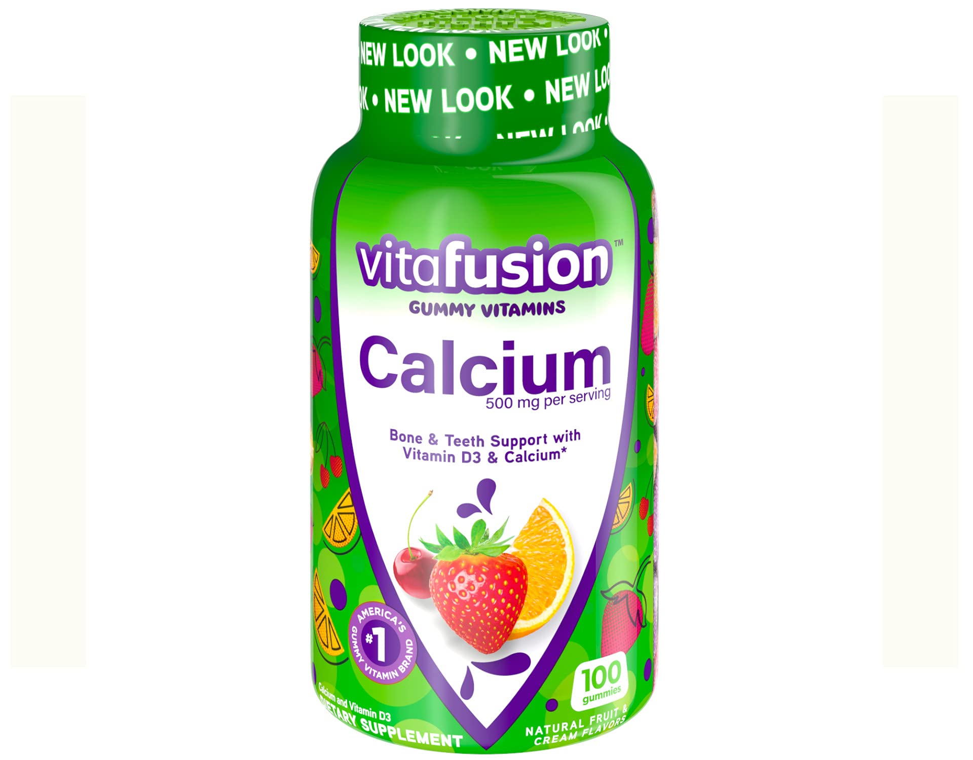 Vitafusion Calcium Gummies, 500 mg (2 Pack, 200 ct.)