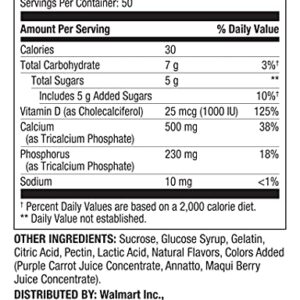 Spring Valley Adult Gummy Calcium with Vitamin D3 50 servings