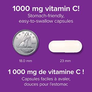 Webber Naturals Vitamin C Calcium Ascorbate 1000 mg · Stomach Friendly, 120 Capsules