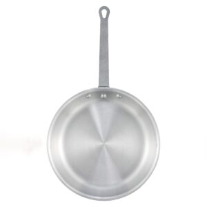 winco afp-8a commercial-grade aluminium fry pan/skillet, 8", silver