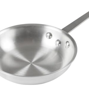 Winco AFP-8A Commercial-Grade Aluminium Fry Pan/Skillet, 8", Silver