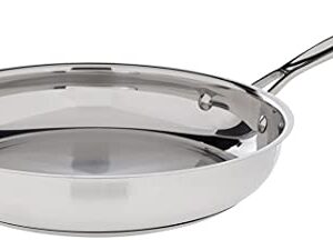 Cuisinart 10-Inch Open Skillet, Chef's Classic Stainless Steel Cookware Collection, 722-24