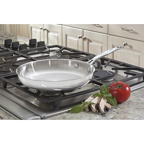 Cuisinart 10-Inch Open Skillet, Chef's Classic Stainless Steel Cookware Collection, 722-24