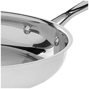 Cuisinart 10-Inch Open Skillet, Chef's Classic Stainless Steel Cookware Collection, 722-24