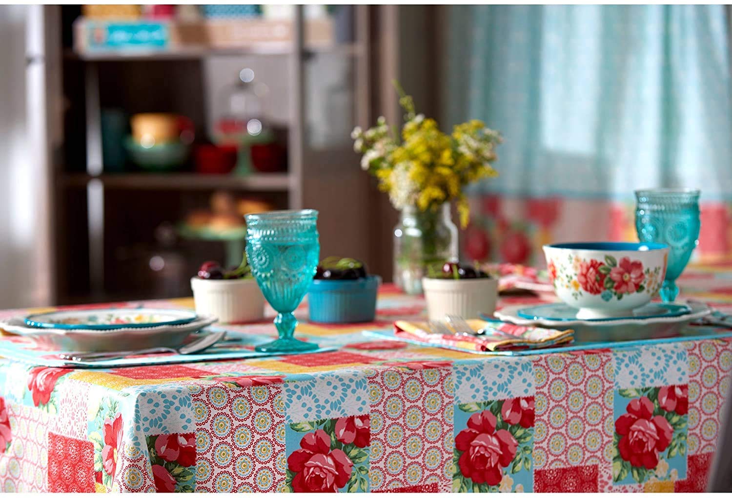 The Pioneer Woman Patchwork Tablecloth, 52 x 70