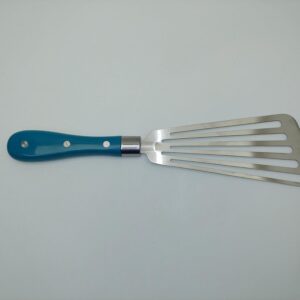 The Pioneer Woman Thin Stainless Steel Metal Spatula 12 1/4" Turner ABS Handle Dishwasher Safe, Teal