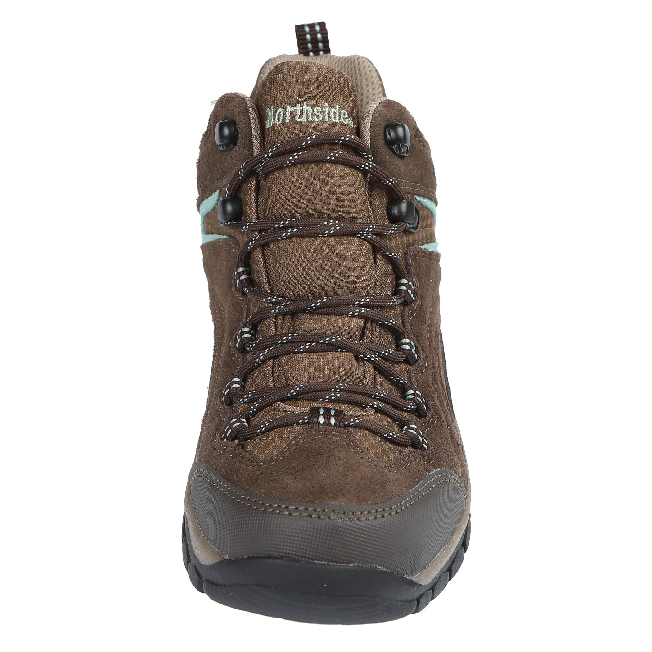 Northside womens Pioneer Wp Hiking Boot, Dk Brown/Sage, 6.5 US