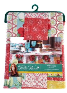 the pioneer woman patchwork tablecloth 70 inches round