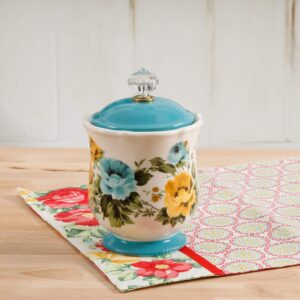 the pioneer woman pioneer rose shadow canister w/acrylic knob