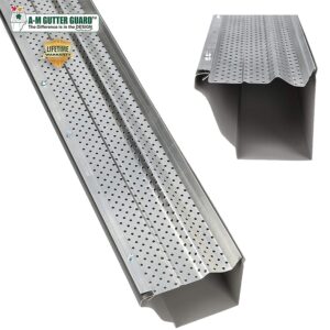 a-m gutter guard - aluminum 6" (200 feet, mill finish)