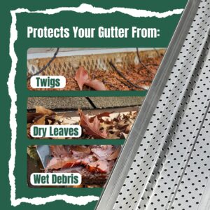 A-M Gutter Guard - Aluminum 6" (200 Feet, Mill Finish)