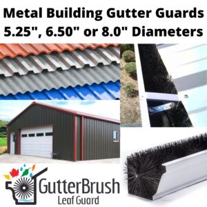 Gutter Filters By GutterBrush - 60 Ft. Prevent Gutter Clogs - Reduce Gutter Cleaning - Protects 6 Inch Gutters - Water Flows While Leaves Are Filtered Out