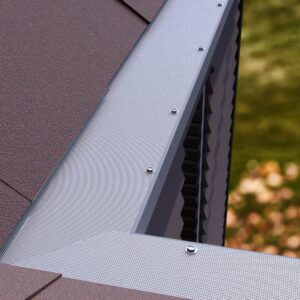 powrocket universal sizes stainless steel micro mesh gutter guard leaf protection,work for 6'',5'',4'' gutter,prevents roof clogged downspouts,easy to work with and diy,total covers 48ft,white