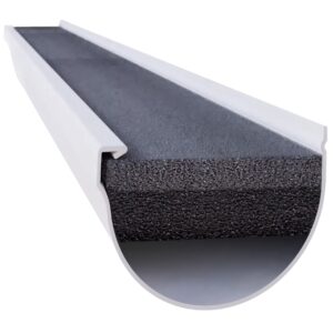 gutterstuff gsr632-2 guard half round foam gutter filter insert, 6-inch, original