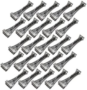 quick screw 6" inch aluminum hidden rain gutter bracket hook clip style hangers with pre inserted 3" long ¼" hex head self drilling screw (25 per package)