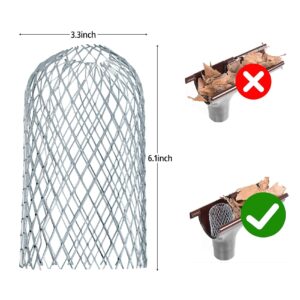 Gutter Guards Expandable Aluminium Filter Strainer PStops Blockage Leaves Debris (3 Inch) (6)