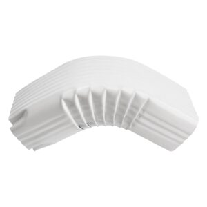 downspout gutter elbow style a 3" x 4" angle is 75° white aluminum 1pack