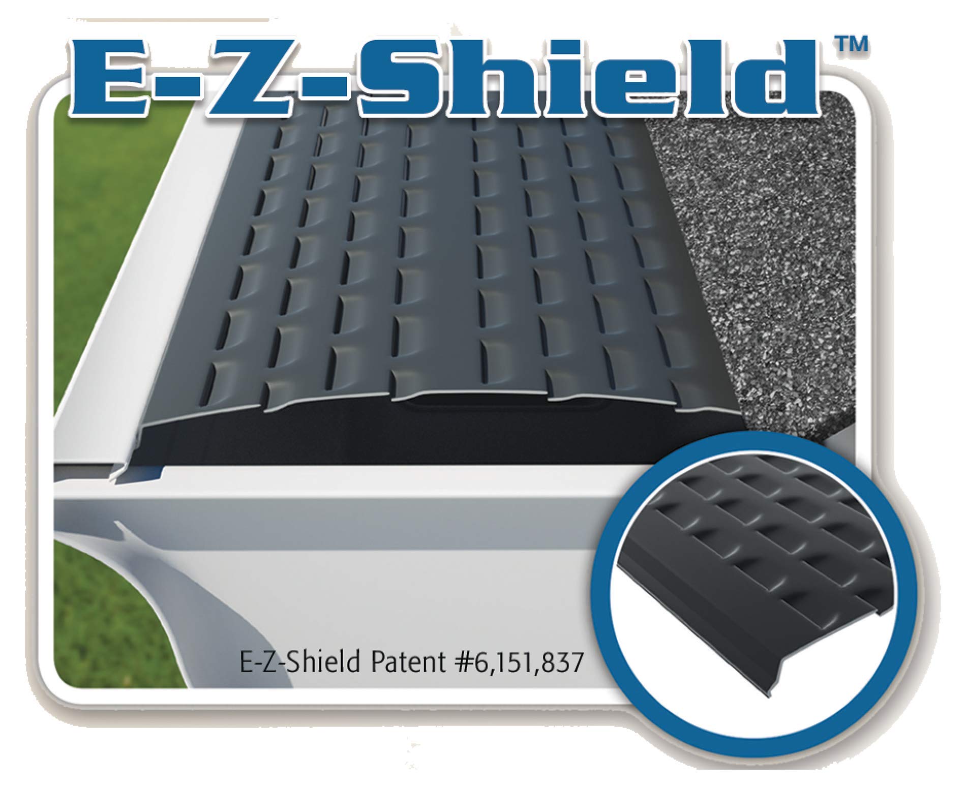 E-Z-GUTTER GUARD EZ-Shield-10 Gutter Guard, Black