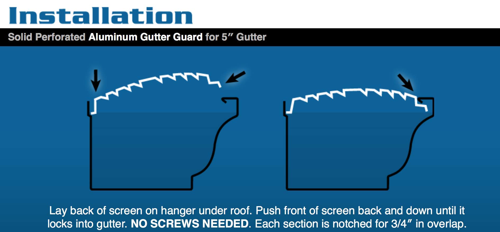 E-Z-GUTTER GUARD EZ-Shield-10 Gutter Guard, Black