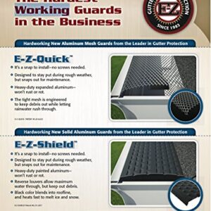 E-Z-GUTTER GUARD EZ-Shield-10 Gutter Guard, Black