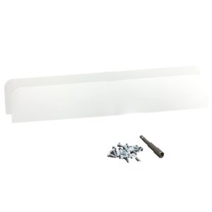 eagle 1 rain gutter valley splash guards, straight or bent (2 per order) includes screws and 1/4" bit driver (extreme straight, white)