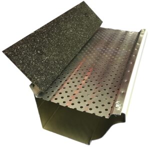 (200 feet) shur flo x leaf guard gutter protector for 6" k-style gutters. mill finish aluminum. 50 panels x 4.00' each.