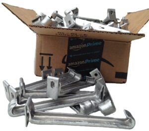 5" raytec hangtite hidden gutter hanger bracket with clip for k-style gutters (50 pack)