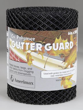 Amerimax Gutter Guard 6 " X 20 ' Plastic Blk